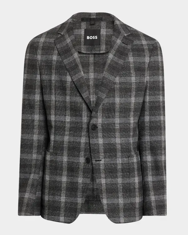 Hugo Boss Hanry Plaid Flannel Sport Coat