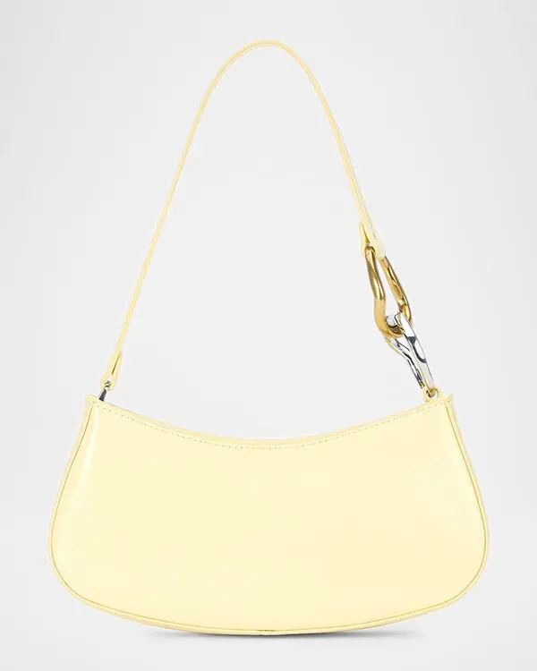 Staud Ollie Chain-link Leather Shoulder Bag - Buttercup