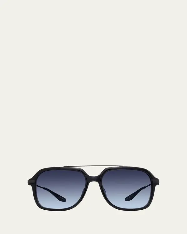 Barton Perreira D. Ellis Titanium Aviator Sunglasses