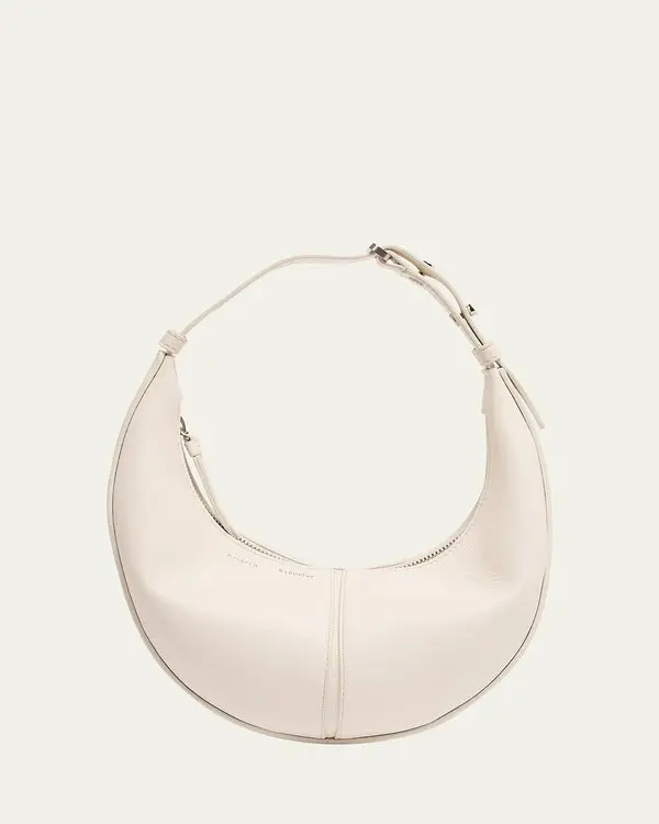 Proenza Schouler Slide Mini Napa Leather Shoulder Bag - White