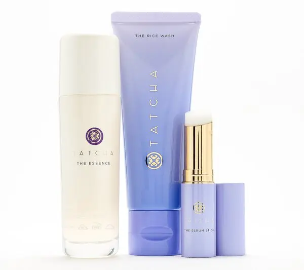 TATCHA 75ml Essence, Rice Wash, And Serum Stick