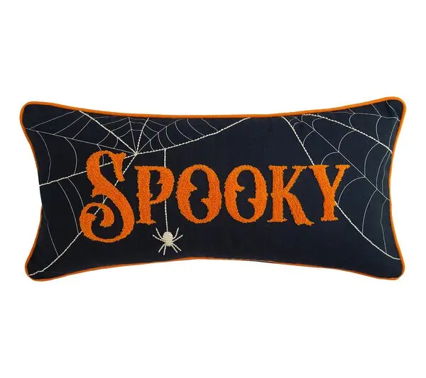 VALERIE PARR HILL Spooky Spider Web Pillow Valerie