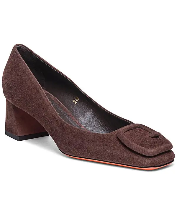 Santoni Suede Pumps - Brown