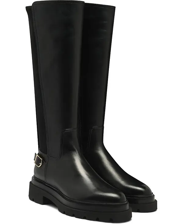 Santoni Erin Lug Sole Boots - Black