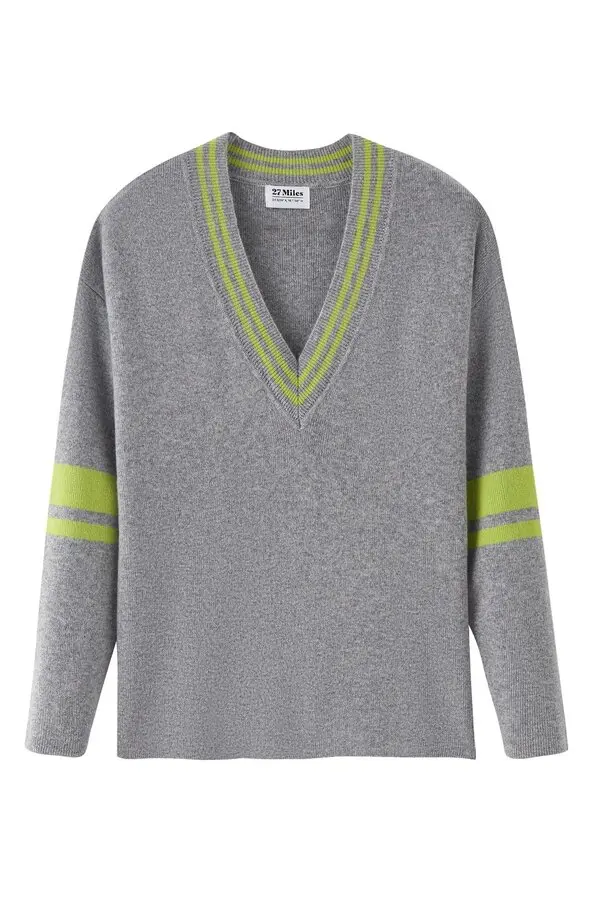 27 Miles Malibu Bodhi Athletic Cashmere Pullover