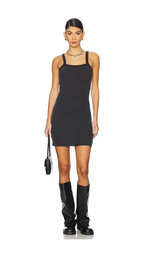 Alexander Wang Waffle Cami Dress - Washed Black