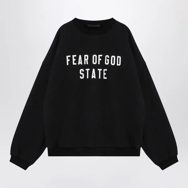 Fear Of God Embroidered Logo Sweatshirt - Black