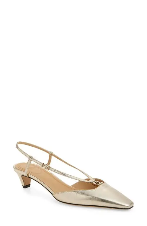 Fendi Ffold Kitten Heel Pump