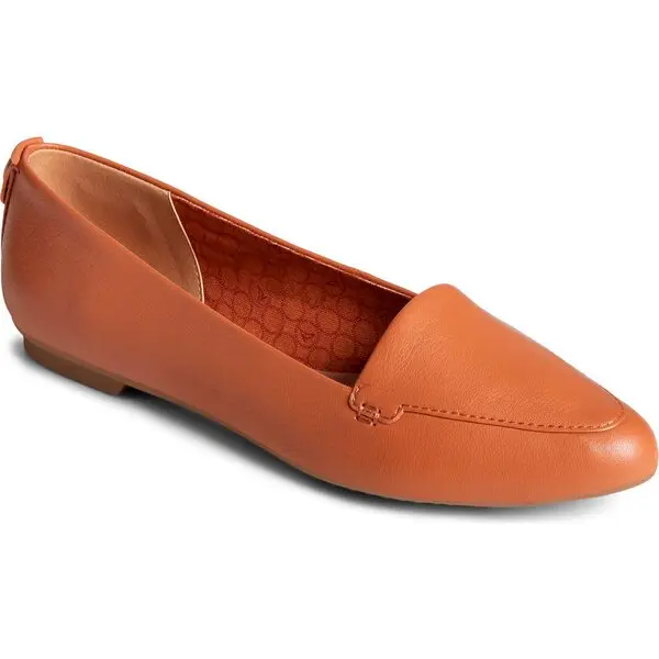 Sperry Piper Leather Ballet Flat - Tan