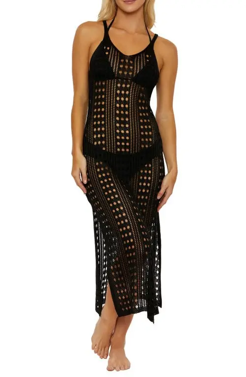 ISABELLA ROSE Tuscany Sheer Open Stitch Midi Cover-up Dress