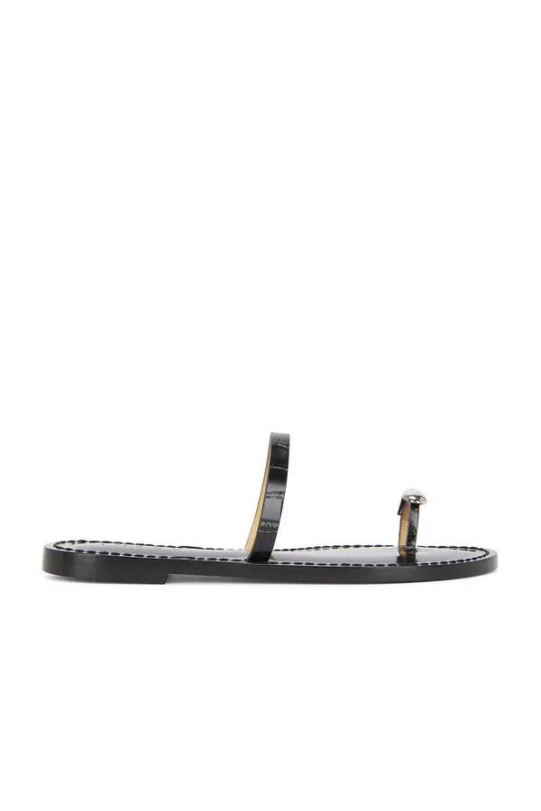 AMANU The Kibera Sandal - Black & Silver
