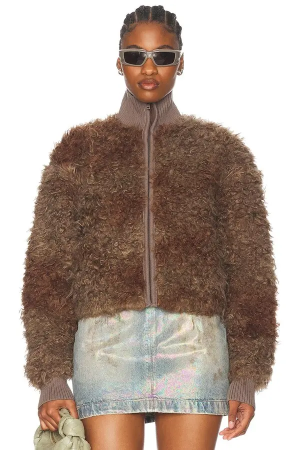 Acne Studios Freya Faux Fur Jacket