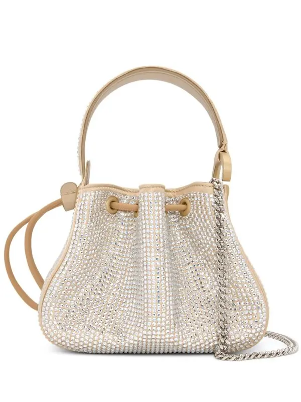 Oscar De La Renta Nano O Handle Embellished Bag - Neutrals