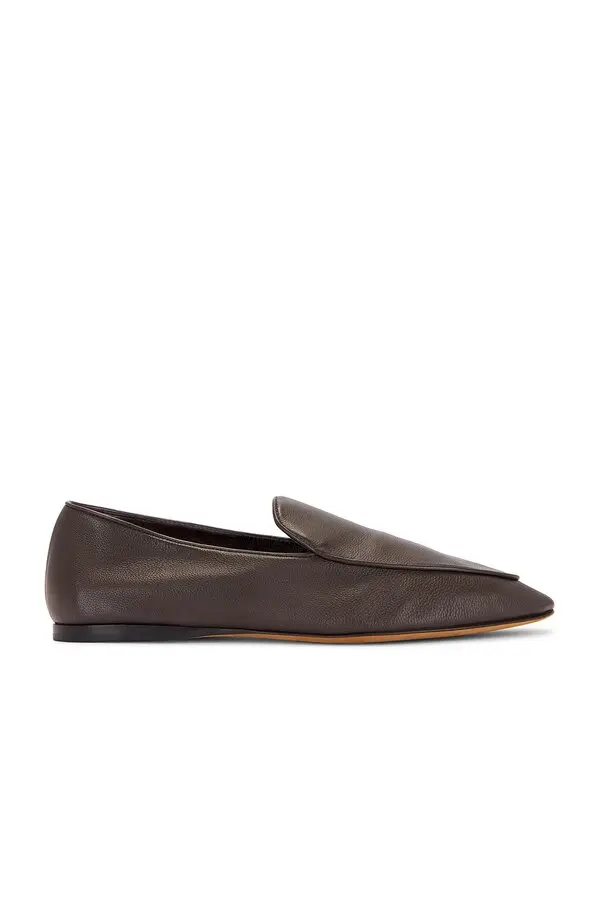 THE ROW Hereditas Flat Loafer - Brown