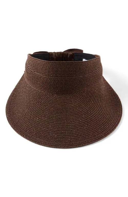Eugenia Kim Ricky Woven Visor - Chocolate