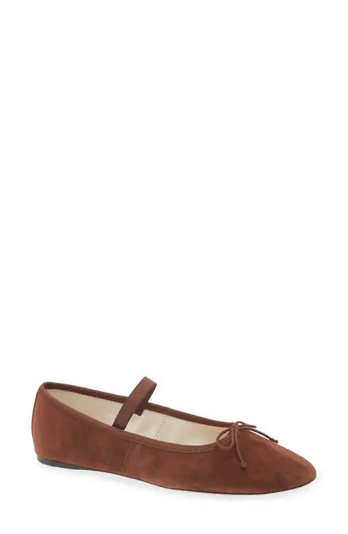 LOEFFLER RANDALL Leonie Mary Jane Flat - Espresso