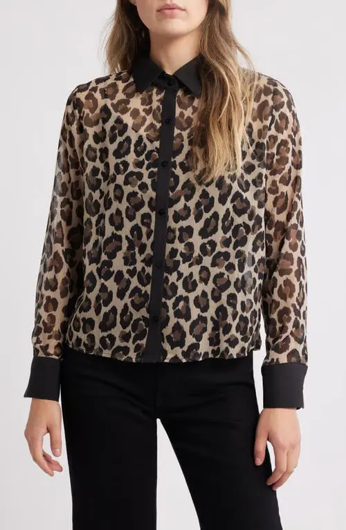 NIKKI LUND Leo Spot Button-up Shirt