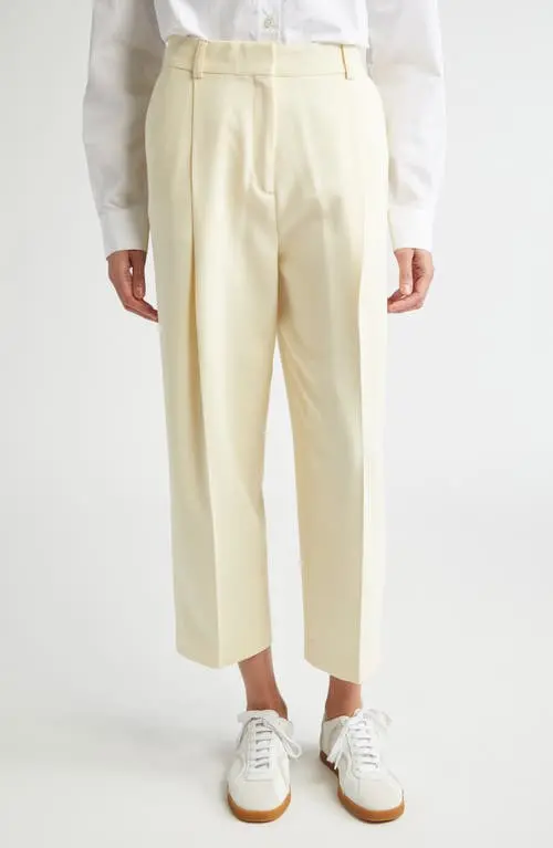 TOTÊME Pleat Front Straight Leg Trousers
