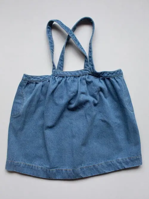 THE SIMPLE FOLK The Oversized Denim Pinafore