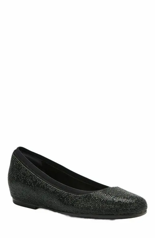 ABEO Cadence Ballet Flats - Black Sparkle - Regular