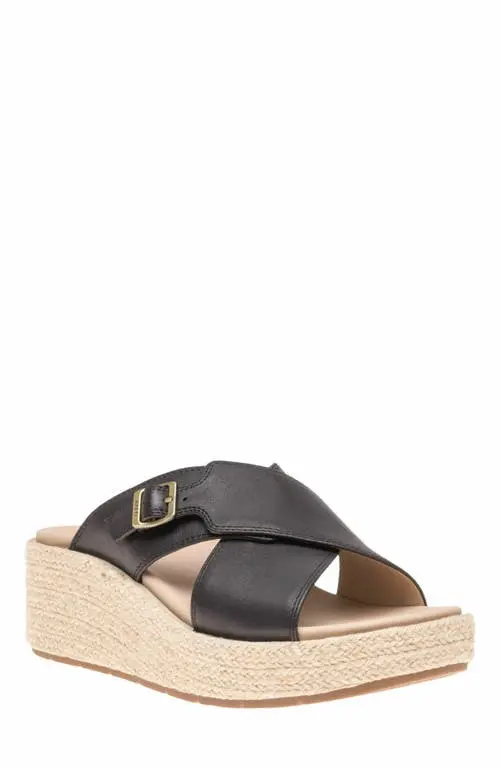ABEO Solstice Cross Flatform Slides - Black - Regular