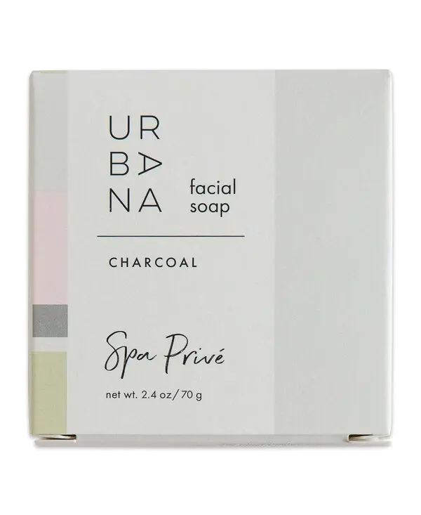 EUROPEAN SOAPS Urbana Spa Prive Facial Soap Bar - Charcoal