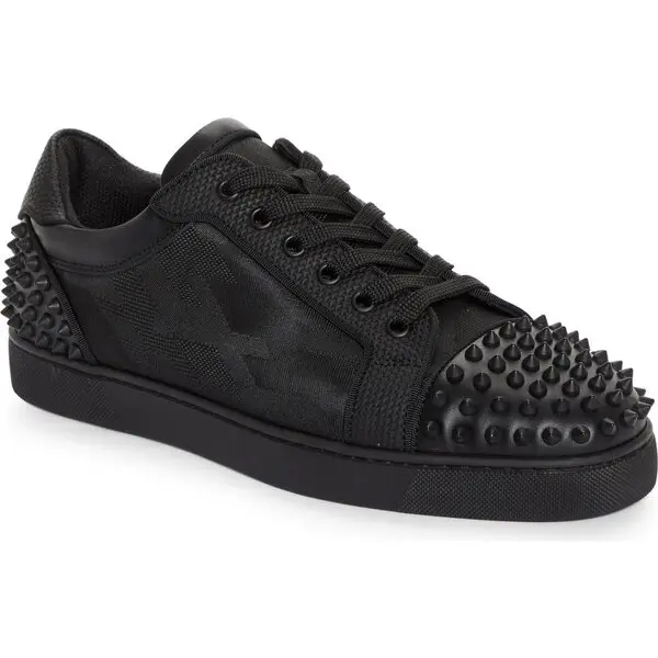 CHRISTIAN LOUBOUTIN Seavaste 2 Orlato Flat Sneaker - Black/ Black Matte