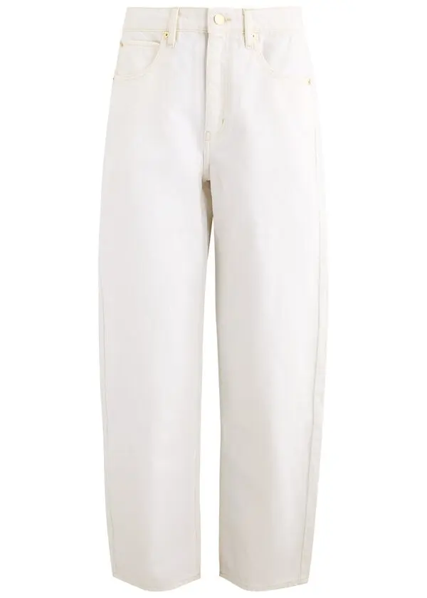 FRAME Low-rise Barrel-leg Jeans