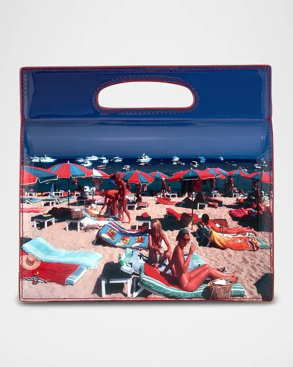 Tyler Ellis The Stella Beach-print Top-handle Bag