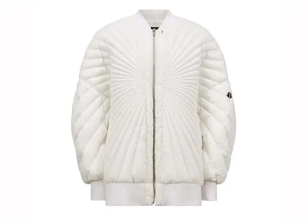 Rick Owens X Moncler Woven Radiance Peter Jacket - Milk