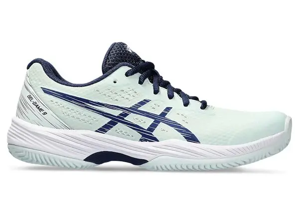 Asics Gel-game 9 Clay/oc Athletic Sneakers - Pale Mint/blue Expanse
