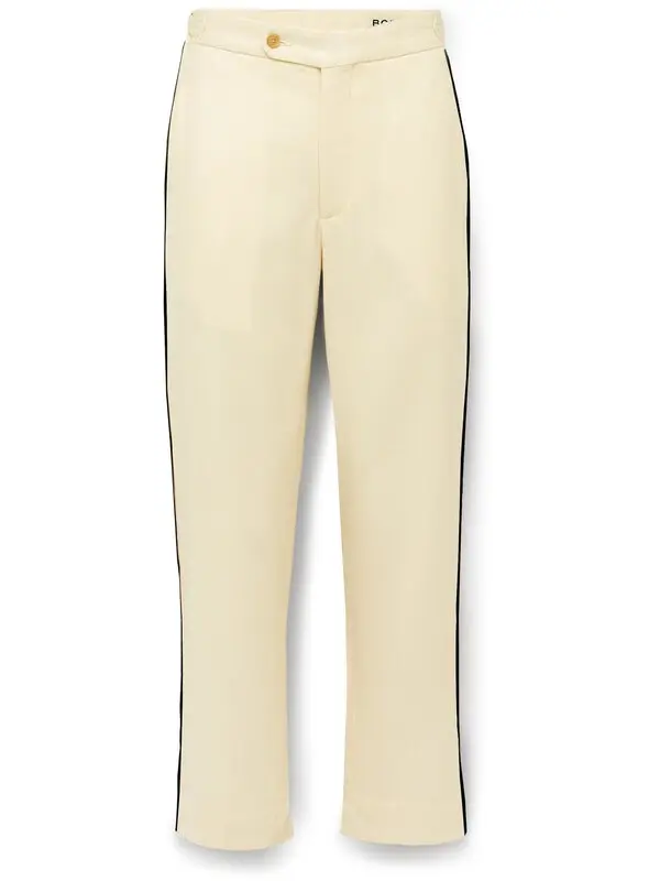 BODE Player Straight-leg Twill Trousers