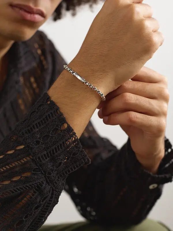 John Hardy Sterling Box Chain Bracelet - Silver