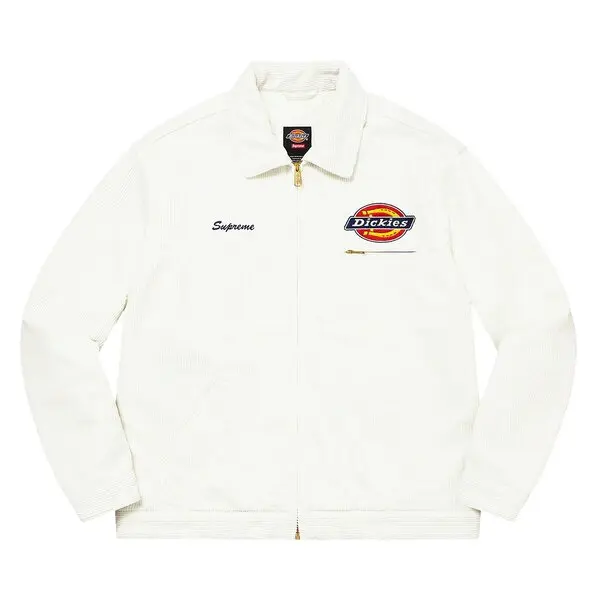 Supreme X Dickies Corduroy Work Jacket - White