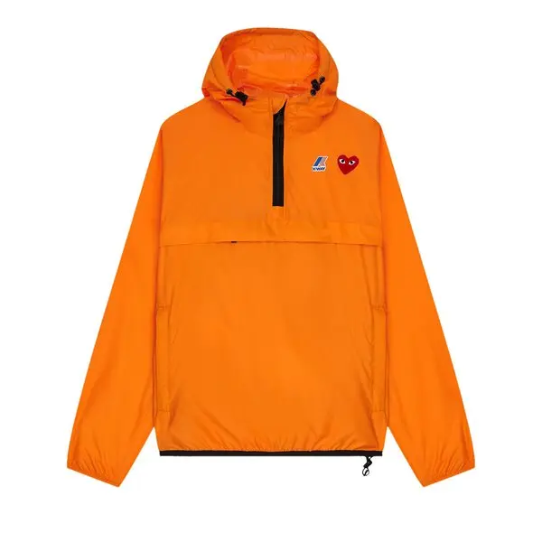Play Comme Des Garcon X K-way Packable Jacket - Orange