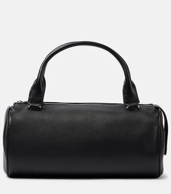 THE ROW Edith Leather Shoulder Bag - Black