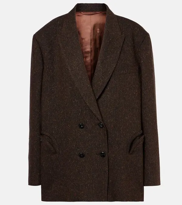 BLAZÉ MILANO Winibelle Nightbreak Wool-blend Blazer