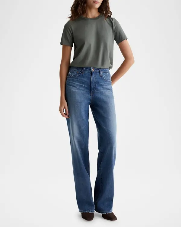 Ag Kora High-Rise Wide-Leg Jeans In 16 Years Sovereign 54% Off