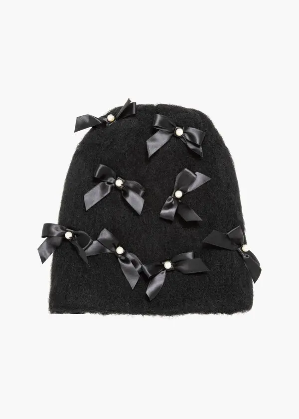 Jennifer Behr Teresa Beanie Black Editorialist