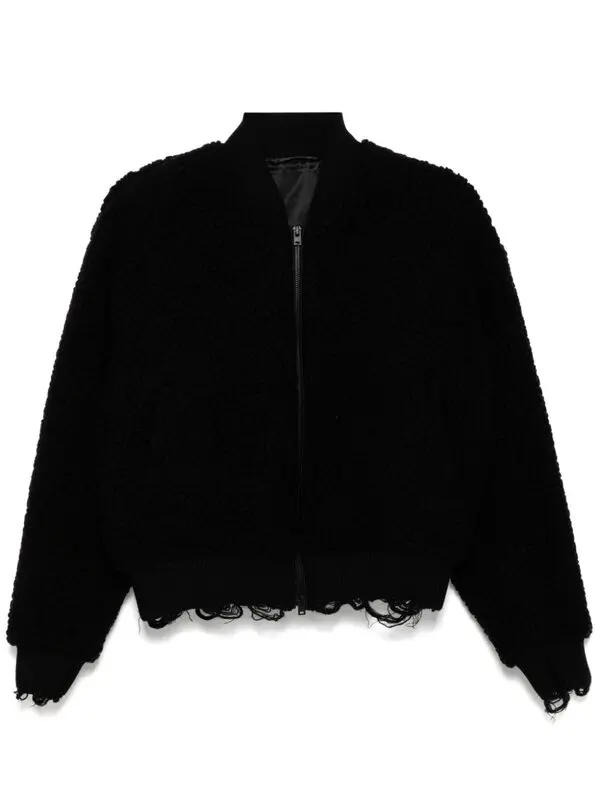 JNBY Raw-cut Shearling Jacket - Black