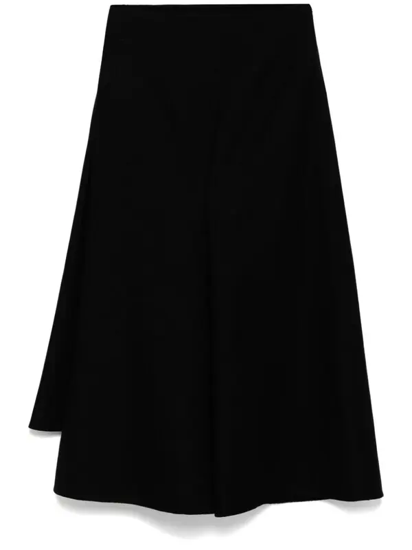 JNBY Asymmetric Draped Skirt - Black