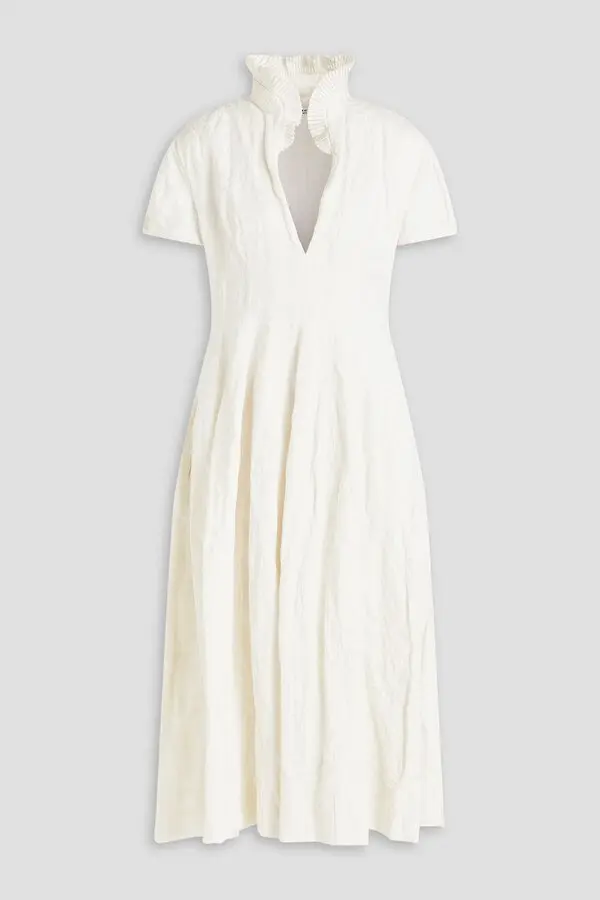 Philosophy Di Lorenzo Serafini Cotton-blend Cloqué Midi Dress