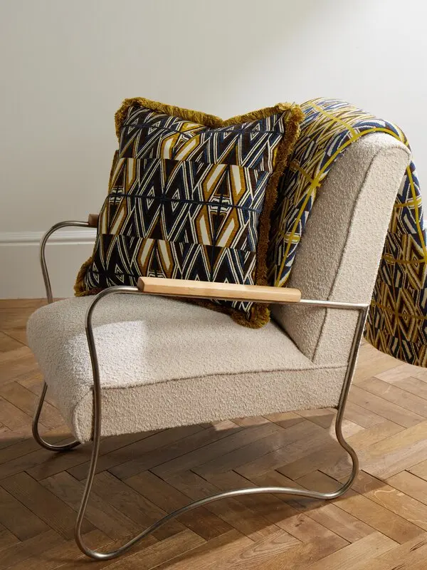 SOHO HOME Allier Fringed Jacquard Cushion, 50 X 50cm