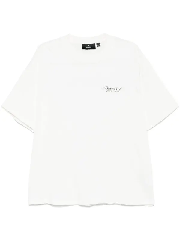 REPRESENT Owners Club Script T-shirt - White