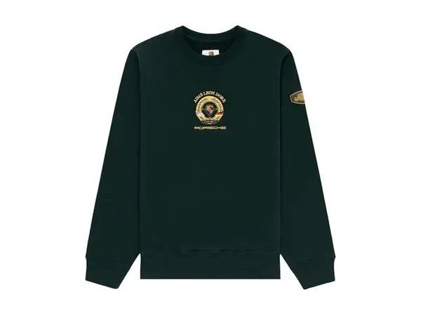 Aimé Leon Dore X Porsche 993 Turbo Crewneck Sweatshirt - Pine Grove