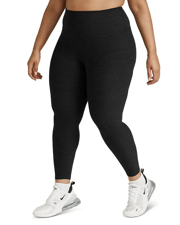 Beyond Yoga Plus Space Dye Caught In The Midi Leggings - Darkest Night