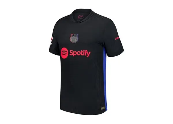 Nike Ucl Away Fc Barcelona Player Edition 2024/25 Jersey - Black/university Red/hyper Royal