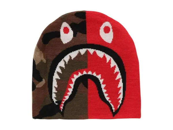 BAPE 1st Shark Knit Cap - Red
