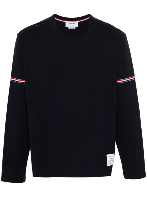 Thom Browne Rwb Stripe Cotton T-shirt