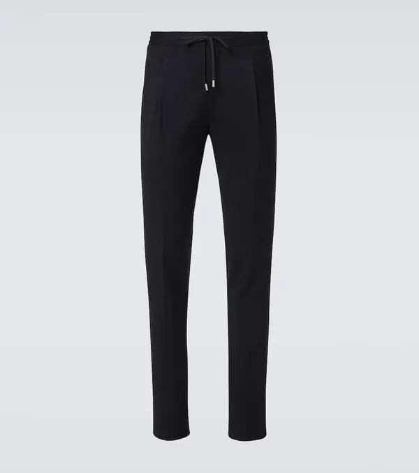LARDINI Wool Slim Trousers